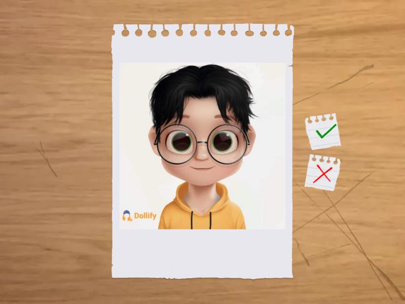 Describing people - Flash cards