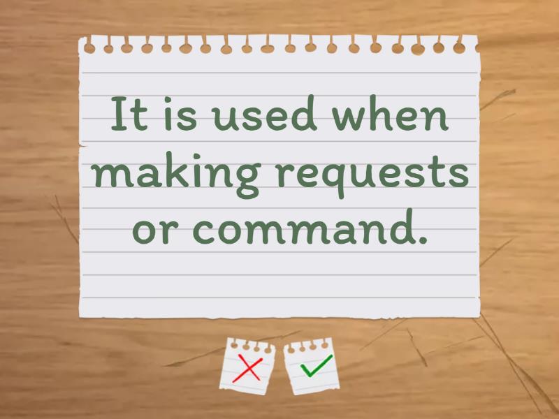 Types of Sentences - Flash cards