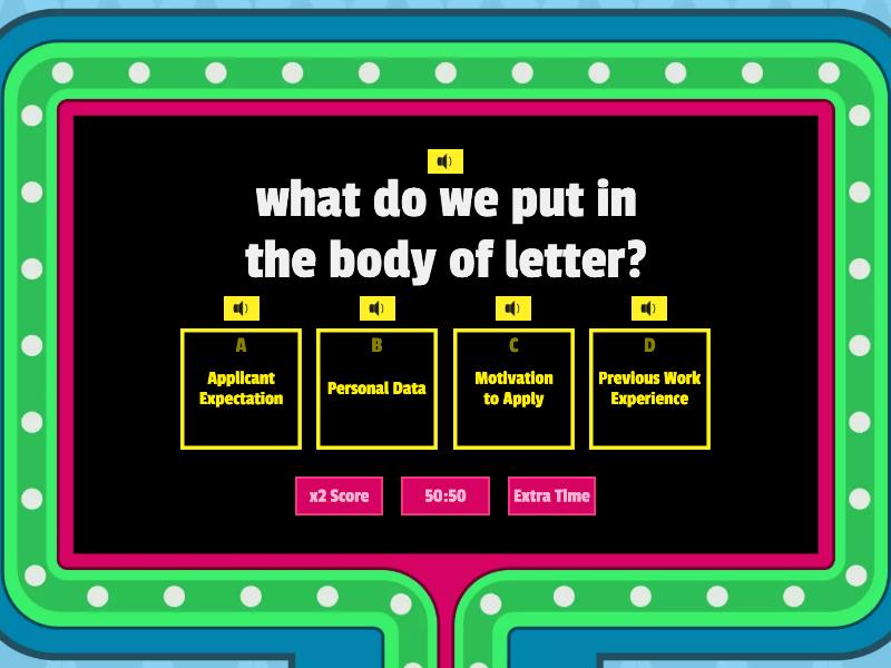 Quiz Time 1 - Gameshow quiz