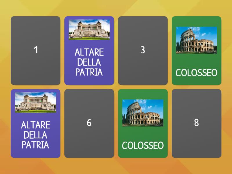 MONUMENTI DI ROMA - Matching pairs