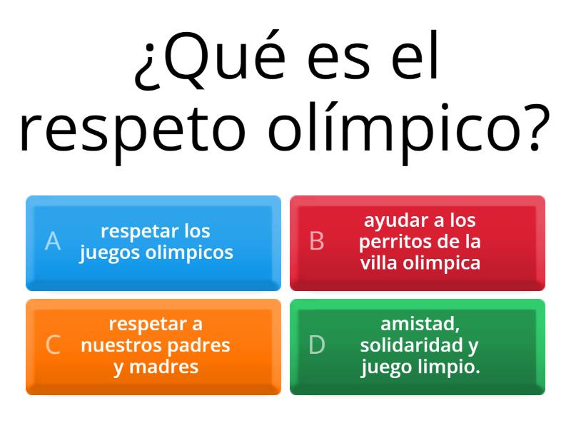 Respeto y juego limpio - Quiz