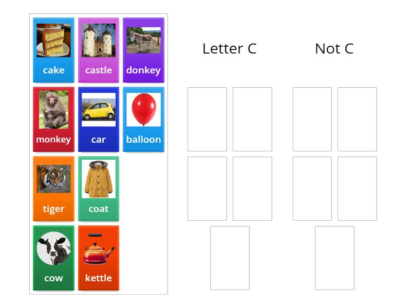 Letter C - Group sort