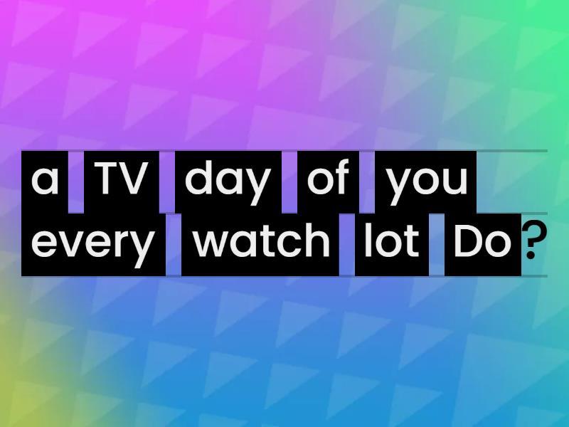 B02 wh-question word order - Unjumble