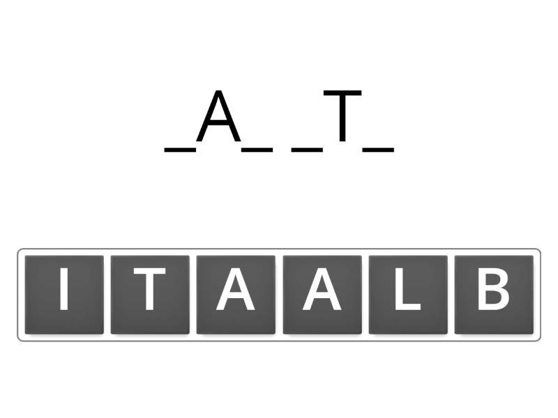 JUMBLED LETTERS (FILIPINO) - Anagram