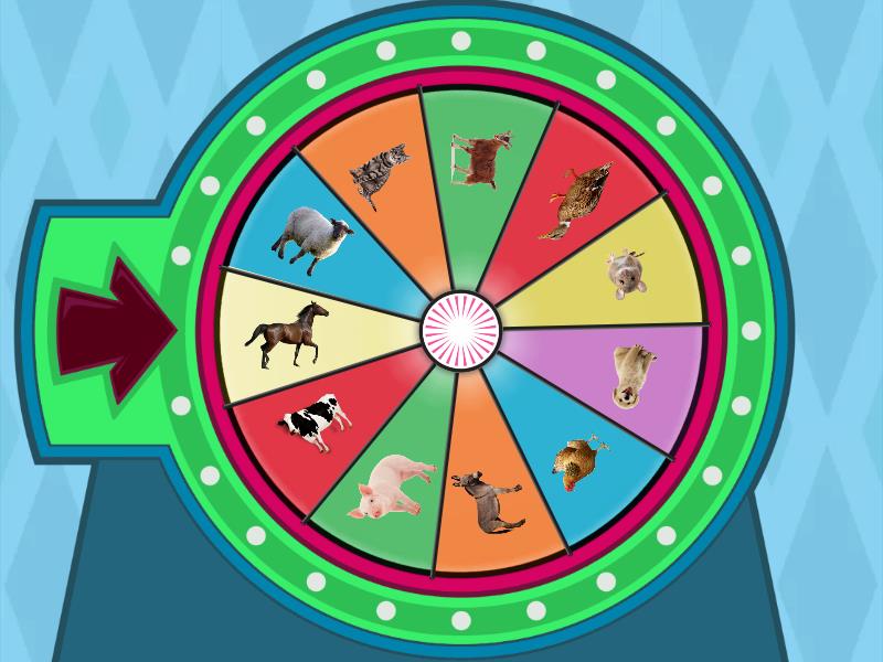 Farm Animals - Spin the wheel