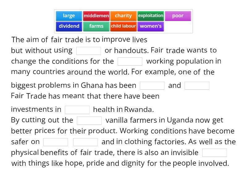 Fair Trade - Complete the sentence