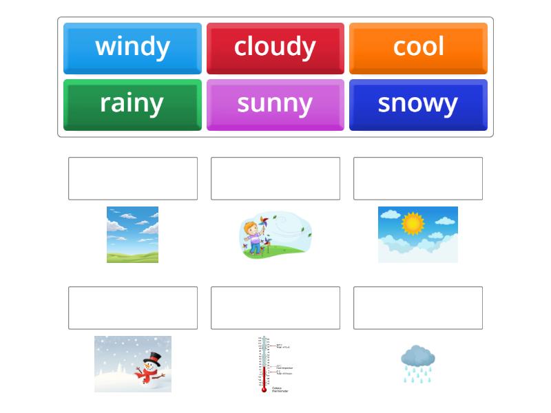 Unit 8 Weather - Match up