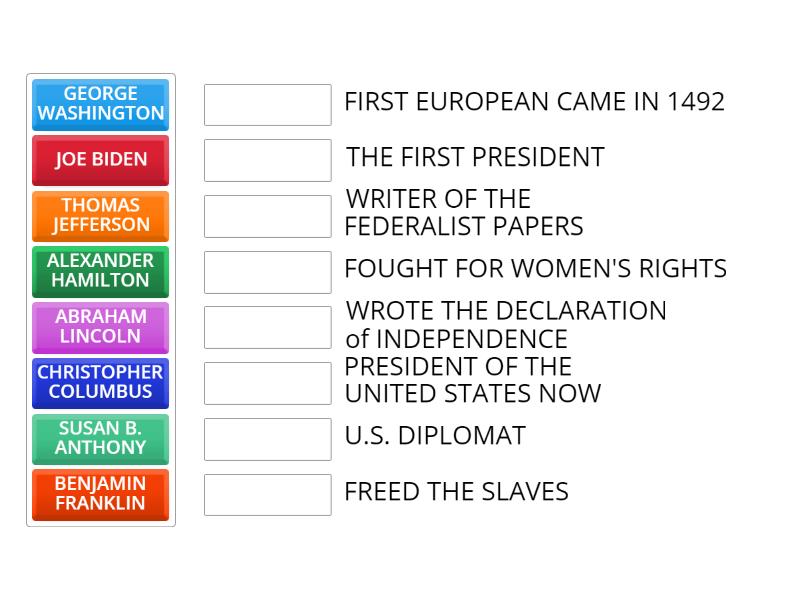 REVIEW B: FAMOUS PEOPLE 1 (Units 1-5) - Match up