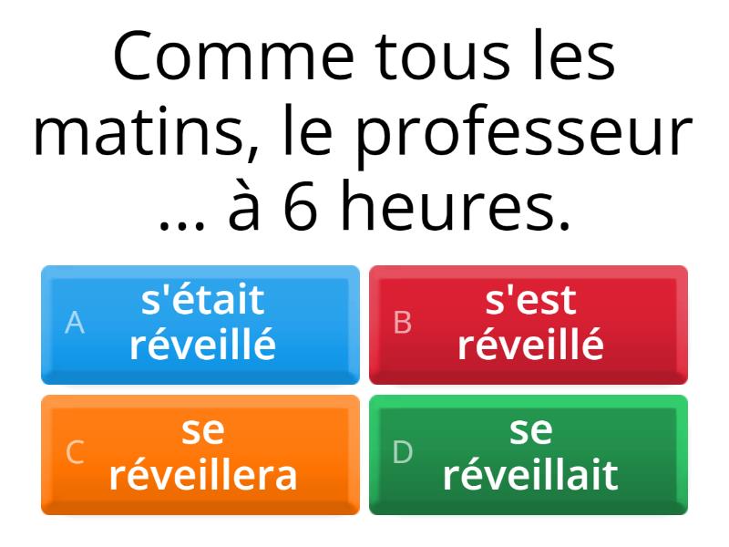 Les temps du passé - Quiz