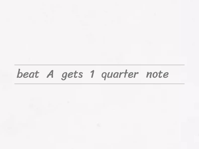 Note values - Sentence jumble - Reordenar