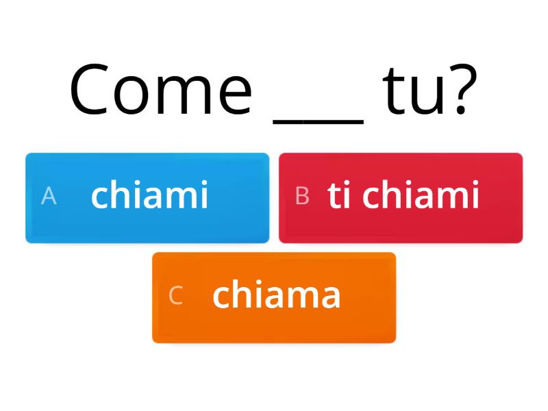 presente indicativo - Quiz