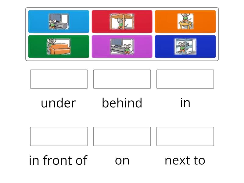 match the correct preposition! - Match up