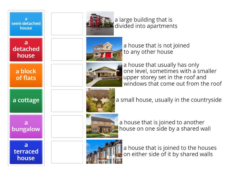 Types of houses - Match up