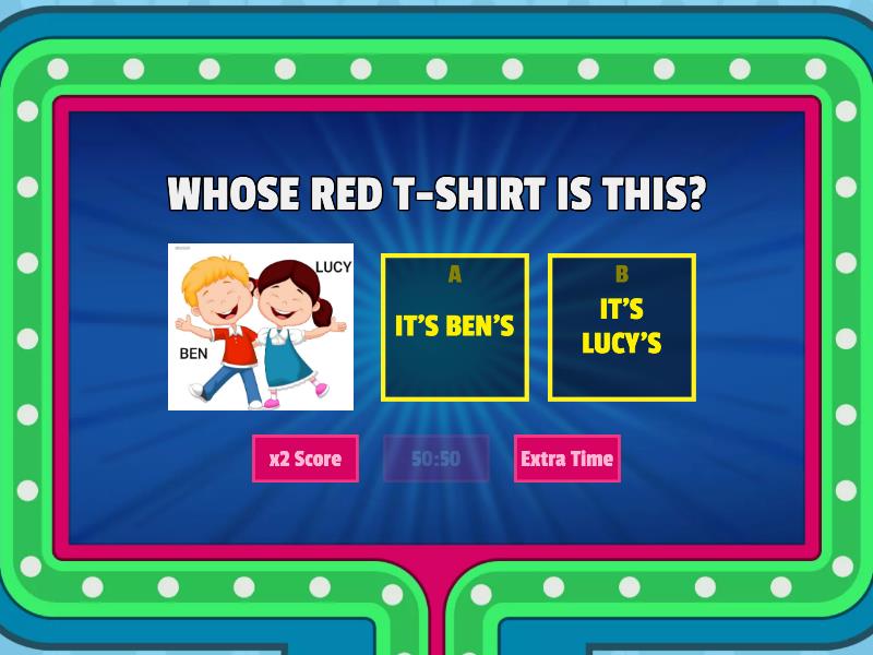 WHOSE......? - Gameshow quiz