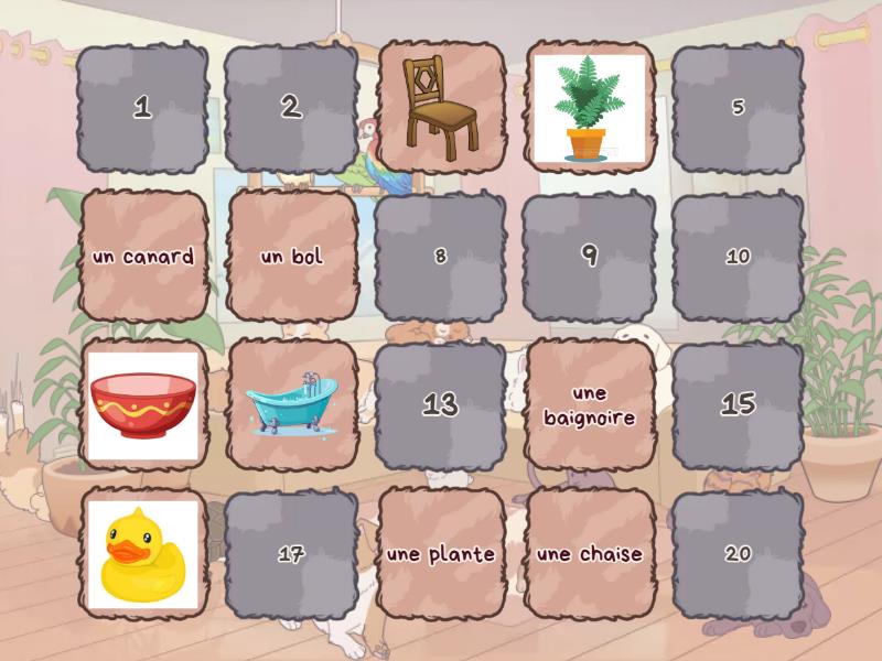 Je peux compter - dans ma maison - Matching pairs