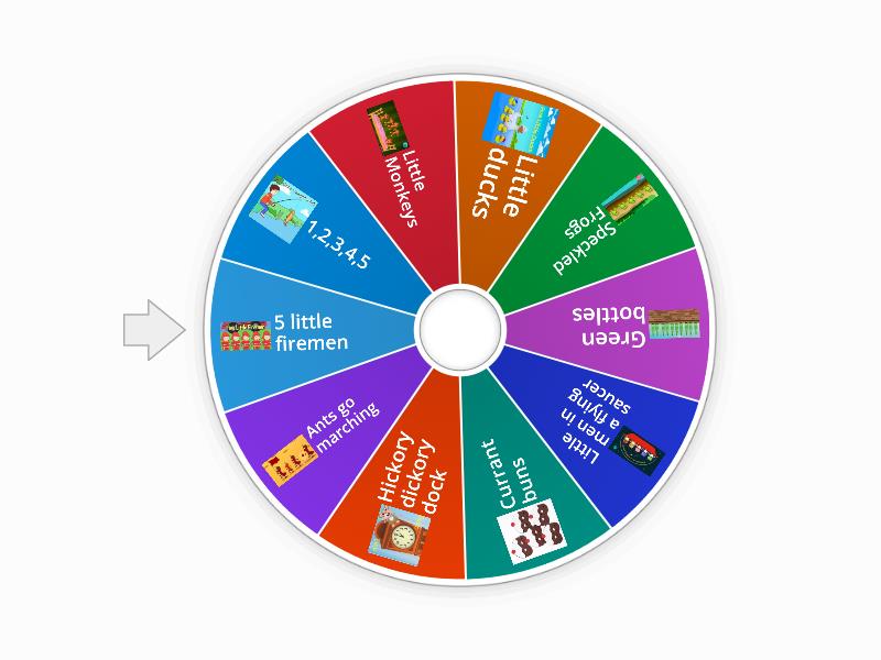 Number Nursery Rhymes - Random wheel