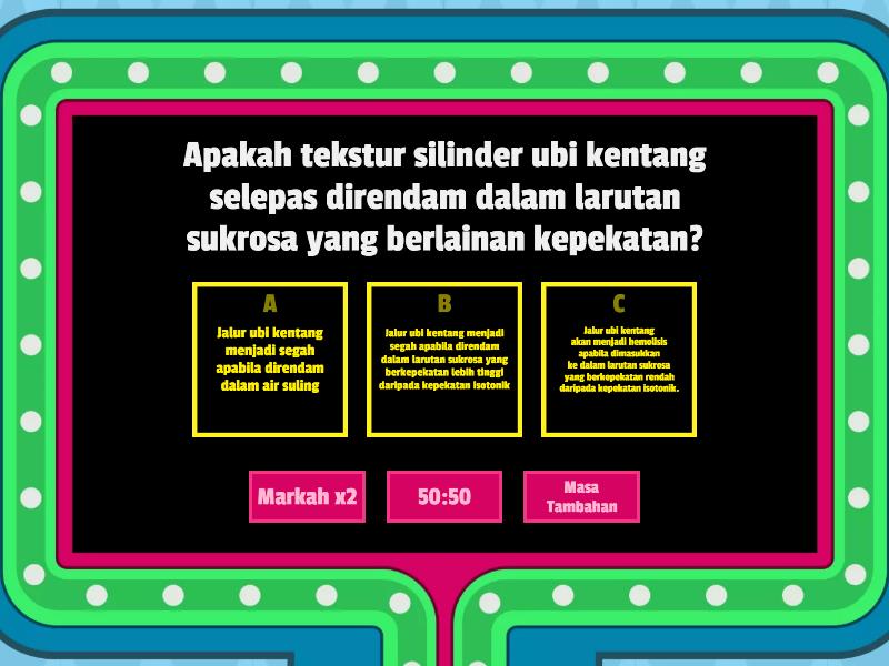 Eksperimen 3.5 Bio T4 - Gameshow quiz