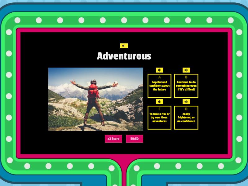 Character Traits Game Show - Gameshow quiz