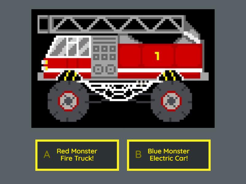 Monster Vehicle Colors Exclusive ! - Quiz