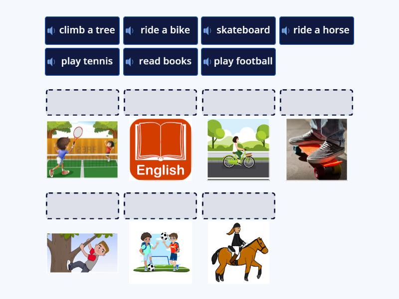 Family and Friends 2 Unit 3 - Vocab - Match up