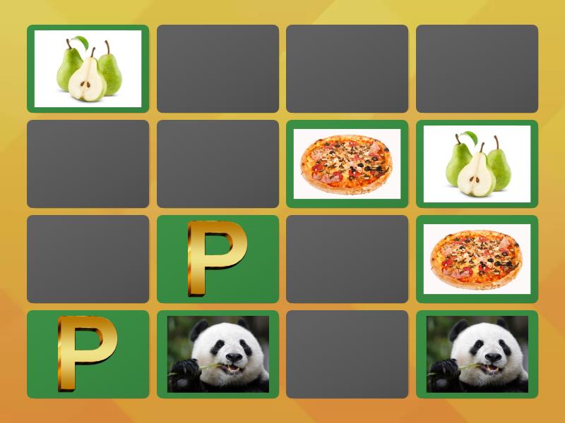 memory game ( Pp) - Matching pairs