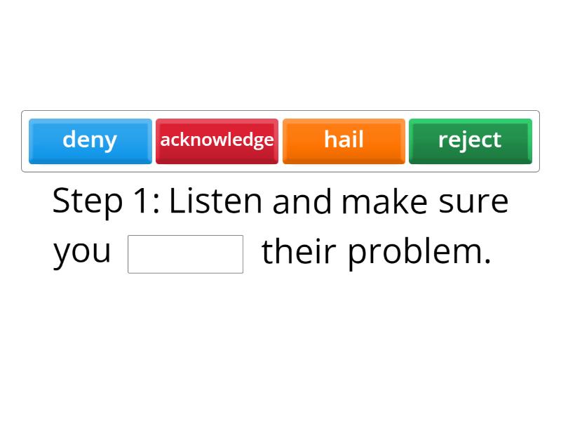 steps - Complete the sentence