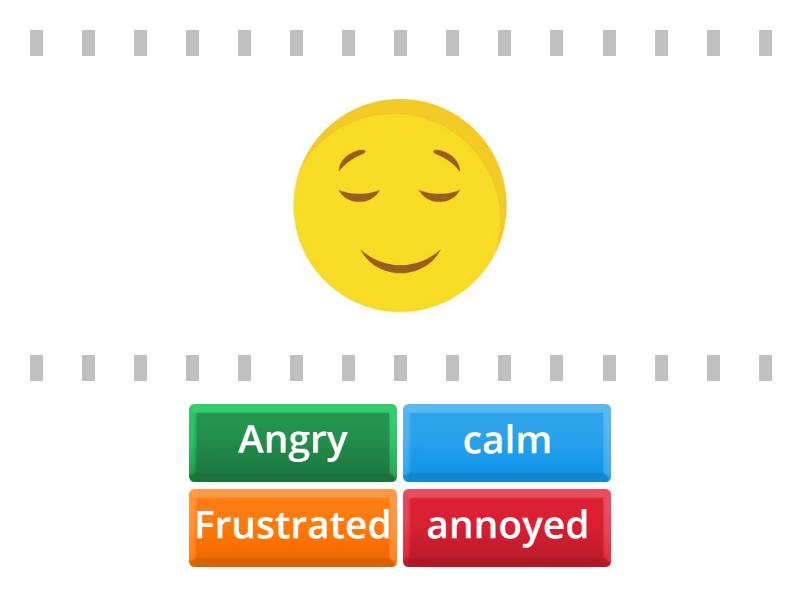 levels of anger - Find the match