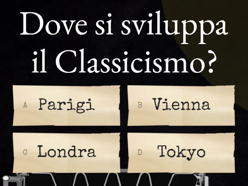 IL CLASSICISMO - Cuestionario