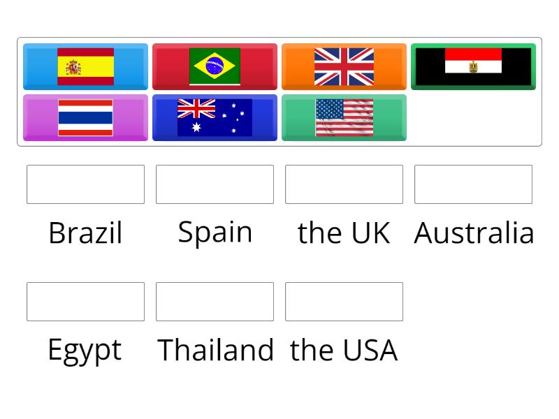 Unit 1 Countries - Match up
