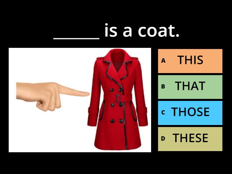 THIS / THAT / THESE / THOSE - Cuestionario