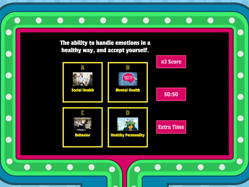 7th and 8th grade quiz Health Class - Gameshow quiz