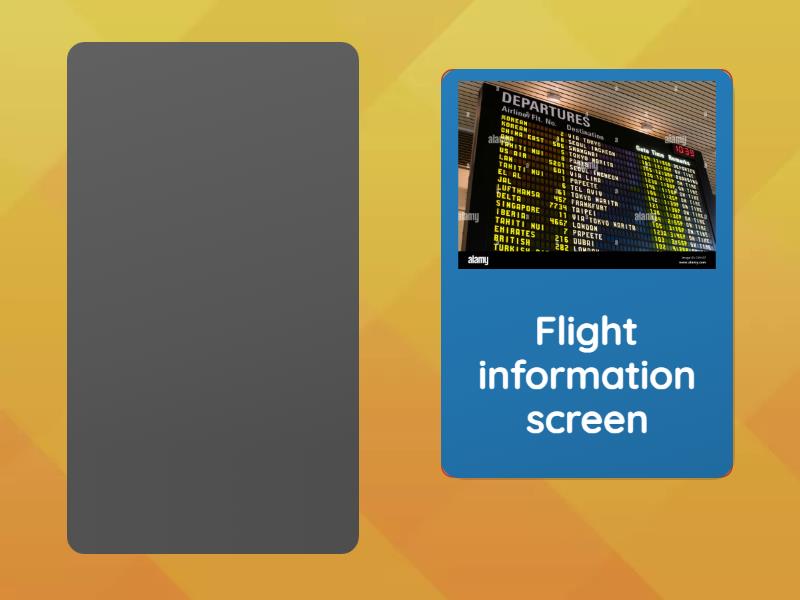 At the airport - Speaking cards