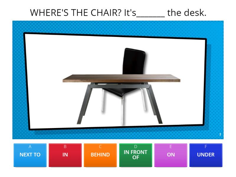 PREPOSITIONS IN THE HOUSE - Quiz