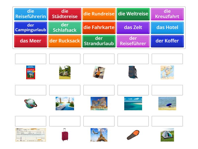 Wortschatz Urlaub und Reisen - Associação