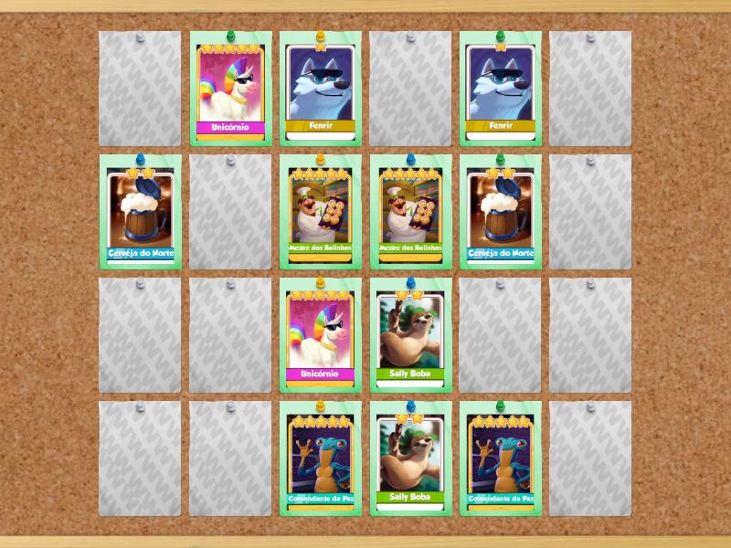 CARTAS COIN MASTER - Matching pairs