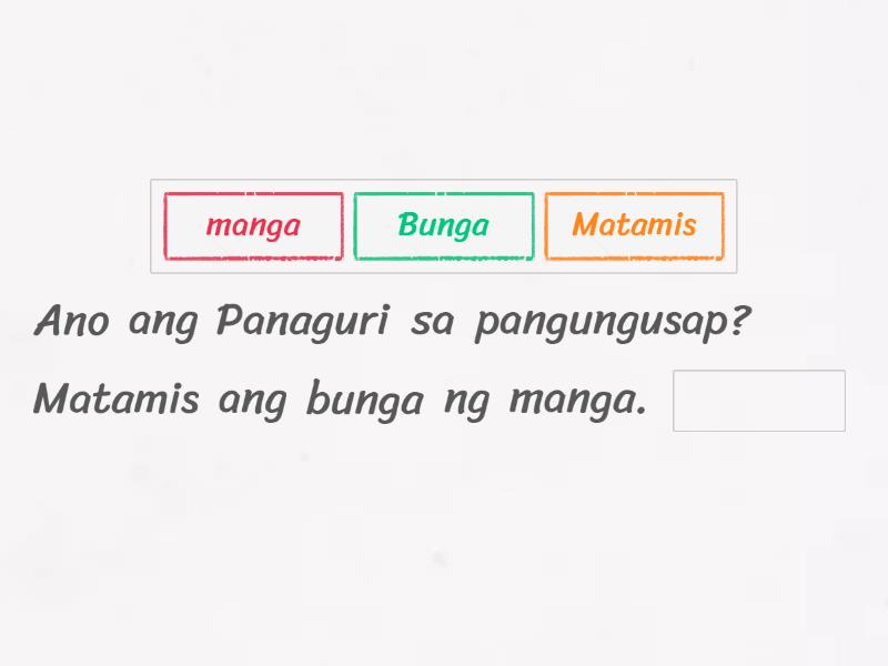 Simuno at Panaguri - Complete the sentence