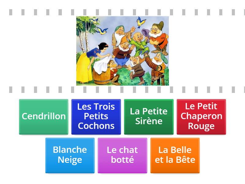 Les contes traditionnels - Find the match