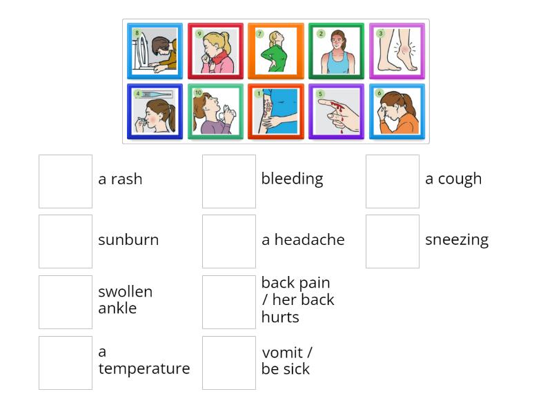 UI EF4 - illnesses and conditions - Une las parejas