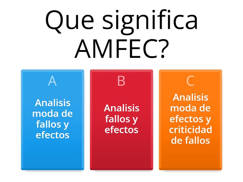 AMFEC - Cuestionario