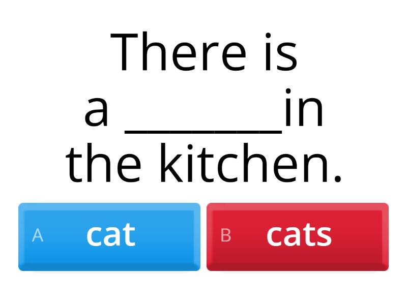 parts of the house and Singular / Plural nouns - Quiz