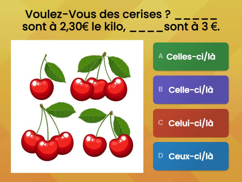 Les pronoms démonstratifs (celui/celle/ceux/celles-ci/là (de, qui et ...