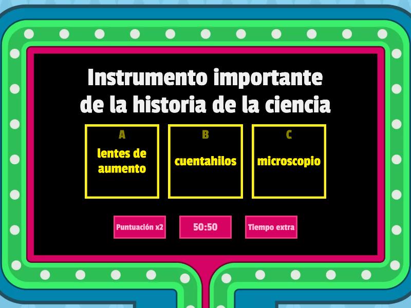 Los primeros microscopios - Game show de TV