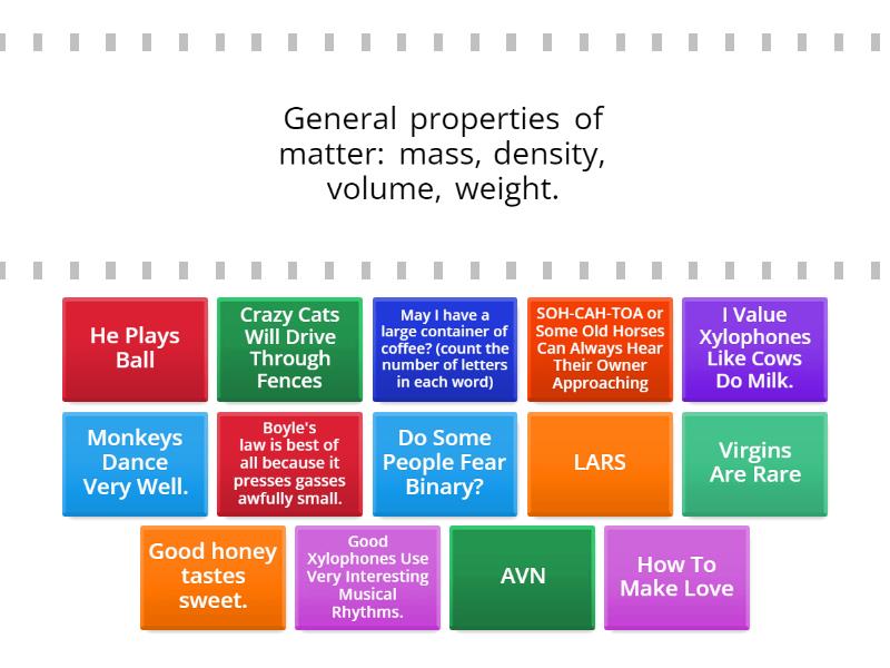 Match mnemonics with their description - Znajdź parę
