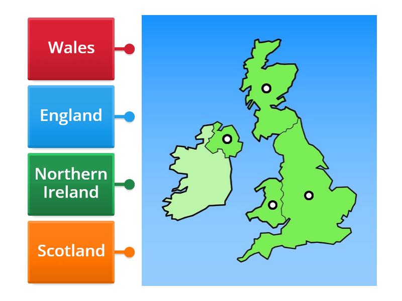 The United Kingdom - Labelled diagram