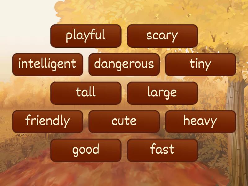 adjectives / comparatives - Flip tiles