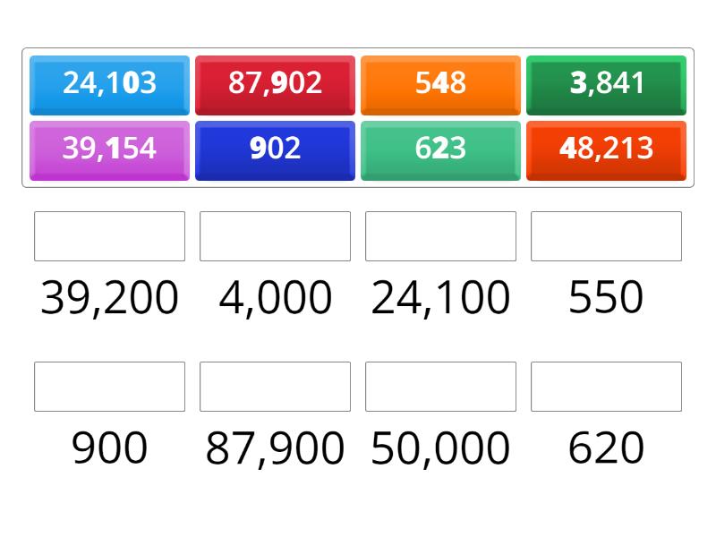 Rounding - Match up