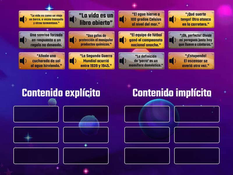 Contenido explícito e implícito - Group sort