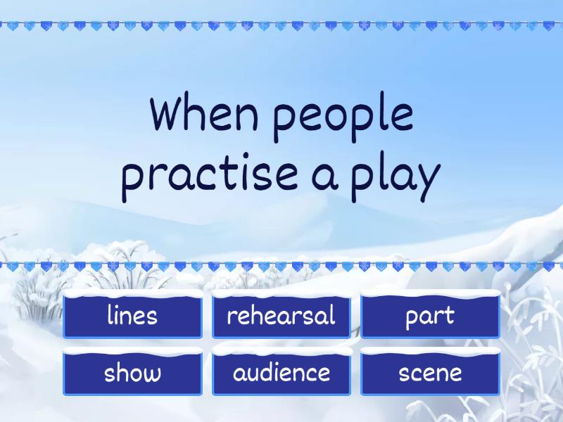 Own it 4 unit 0.1 music and theatre - Find the match