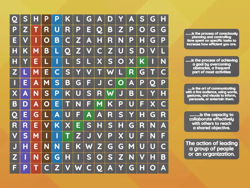 Soft Skills Puzzle - Wordsearch