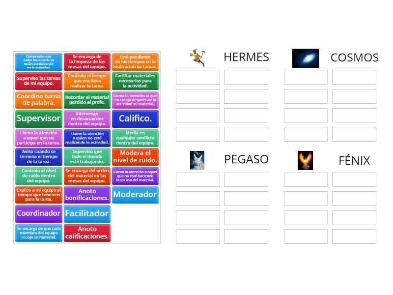 ROLES Y FUNCIONES - Group sort